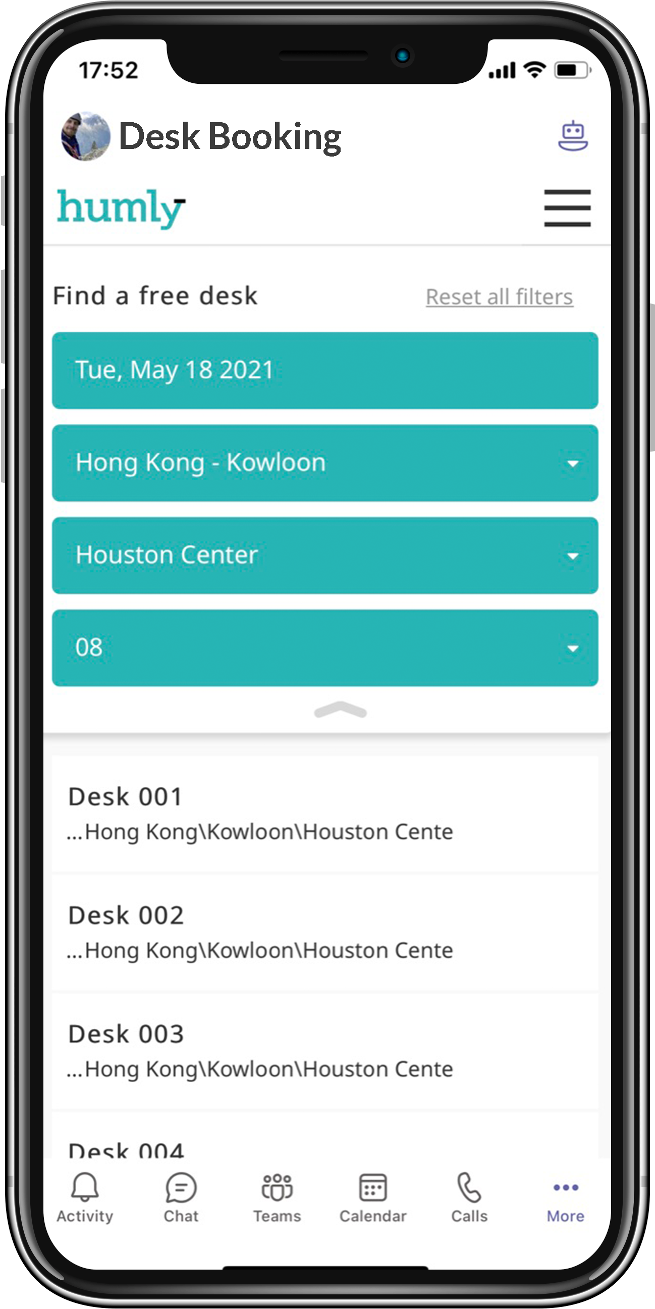 Humly Desk Booking - Stilus